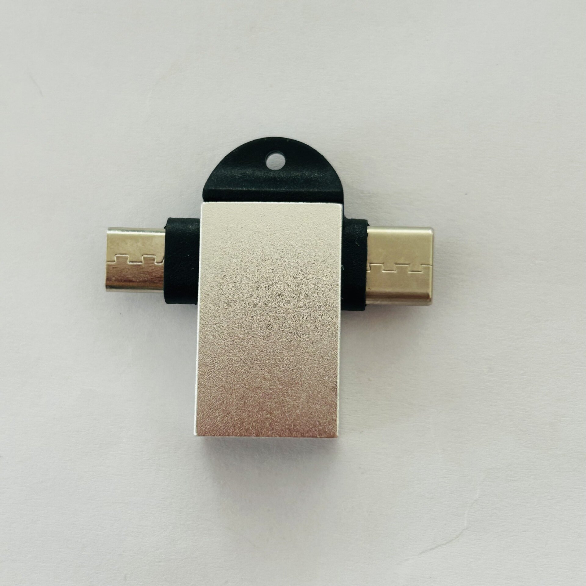 Двухголовый OTG адаптер для смартфонов Huawei с USB 3.0, серебристый цвет, поддержка Micro USB и Type-C