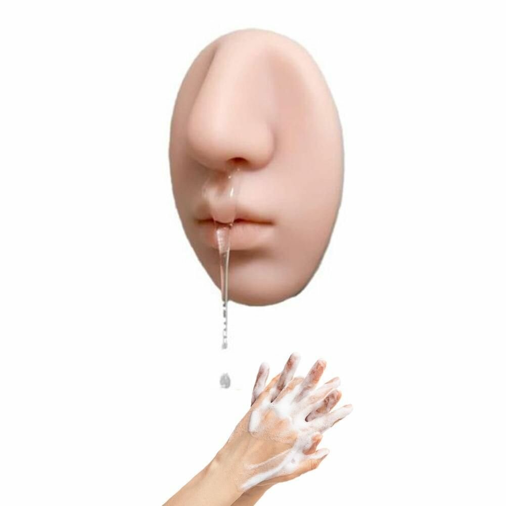Прикольный настенный диспенсер для мыла в форме носа, силиконовый нос для ванной и кухни, реалистичный и удобный