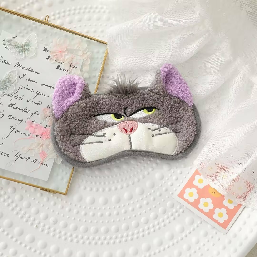 Милая мультяшная маска для сна, дорожная маска для глаз, светонепроницаемая маска для студентов и девушек, снимает усталость глаз, мягкая и дышащая защитная маска для глаз.