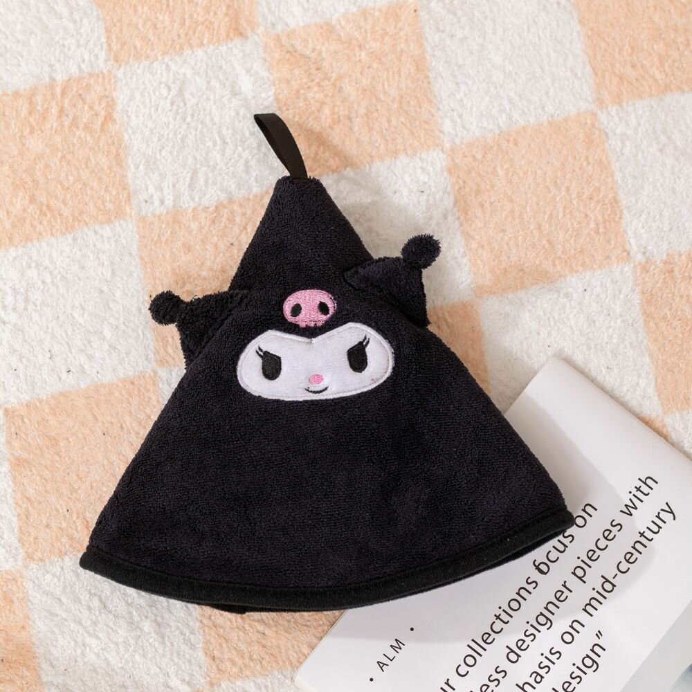 Мультяшное коралловое флисовое полотенце для рук, подвесное, бытовое впитывающее небольшое полотенце, полотенце для лица, утолщенное полотенце для лица, носовой платок, кухонная тряпка для мытья посуды