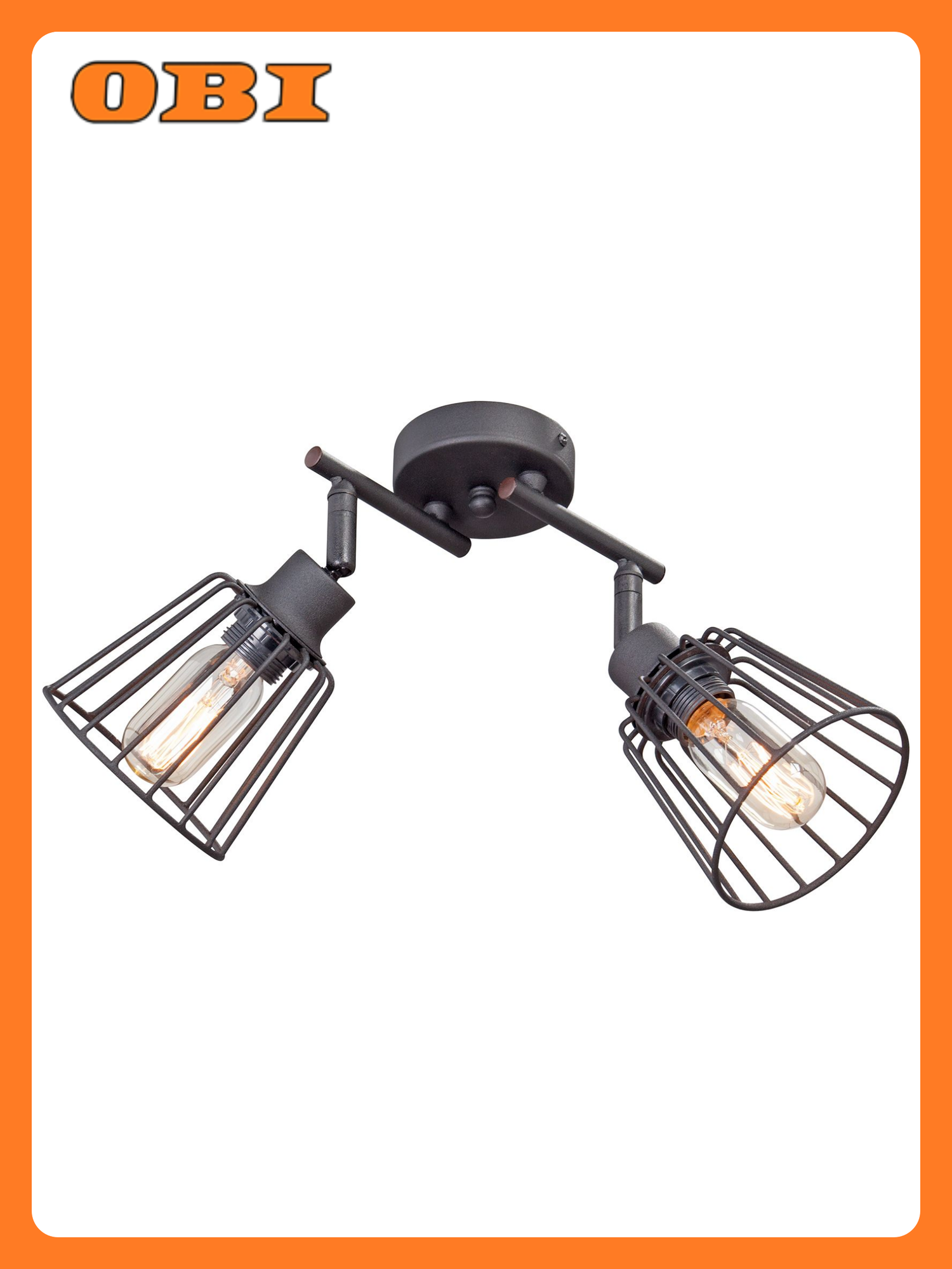 Спот Vitaluce V4589-1/2PL, E27, 60Вт, черный, металл, площадь освещения 6м²