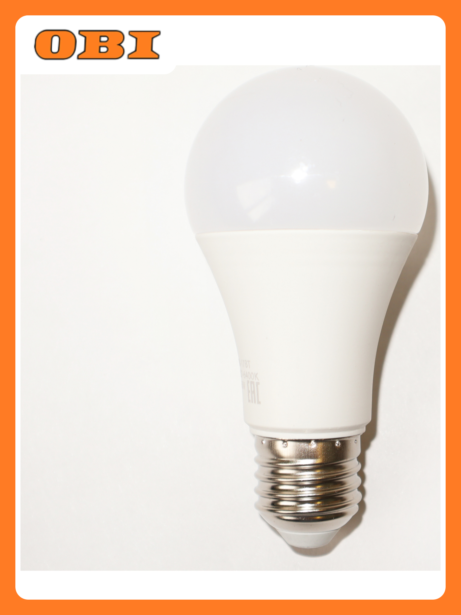 Лампа светодиодная I-WATT i-17128, 17 Вт, E27, 6400 К, матовая, груша, 35000 ч