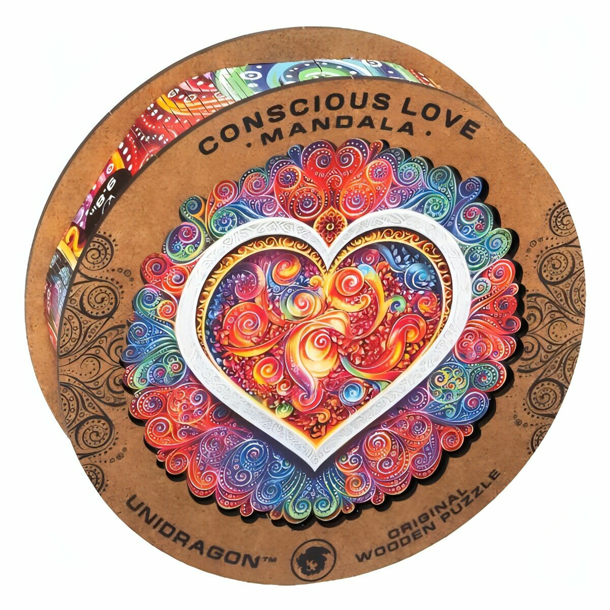 Пазл UNIDRAGON Осознанной Любви Мандала, размер M