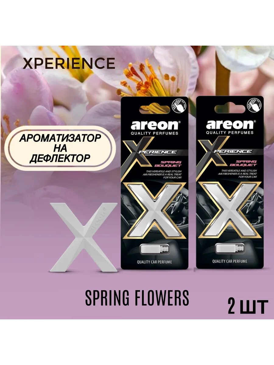 Ароматизатор на дефлектор X 2 Штуки SPRING BOUQUET Areon