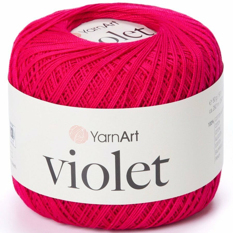 Пряжа Yarnart VIOLET 6358 малина (6 мотков)