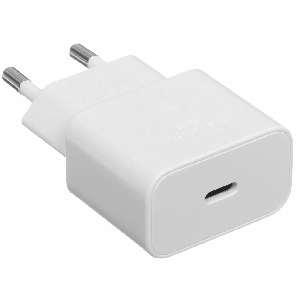 Зарядное устройство Samsung 25 Вт PD PPS Super Fast GaN 1 м USB C (EP-T2510) Белый Original