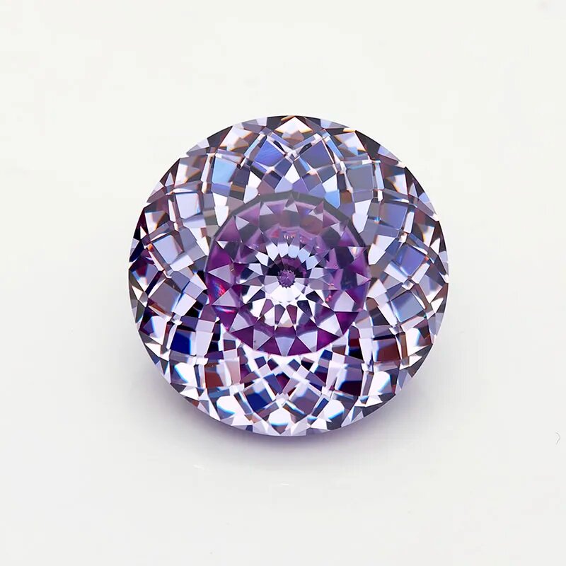 Крупные круглые фианиты 5А 18 мм Фиолетовый, Fancy Purple Blue