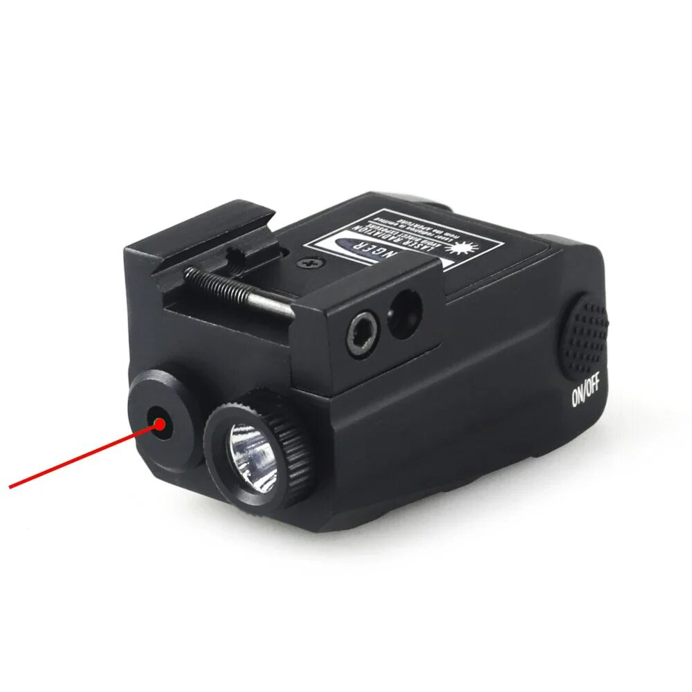 Тактический фонарь с лазером Red Laser, 500 люмен