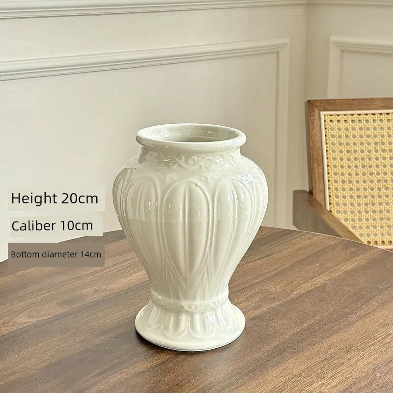 Элитная минималистичная керамическая ваза для тумбы под ТВ, настольное украшение, декор для дома, для гостиной, для
