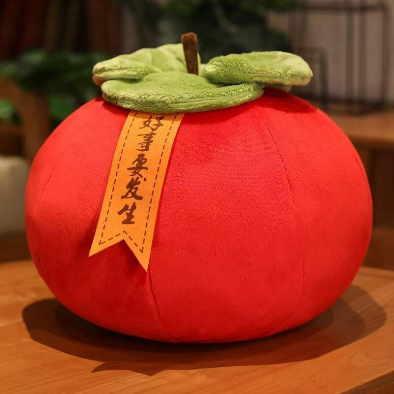 Подушка в виде хурмы для внешней торговли, реалистичная плюшевая игрушка в виде хурмы, мягкая кукла, кукла «Хорошие