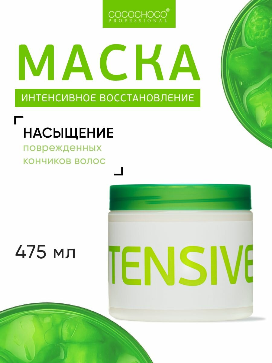 Восстанавливающая маска для волос с кератином CocoChoco 475 мл