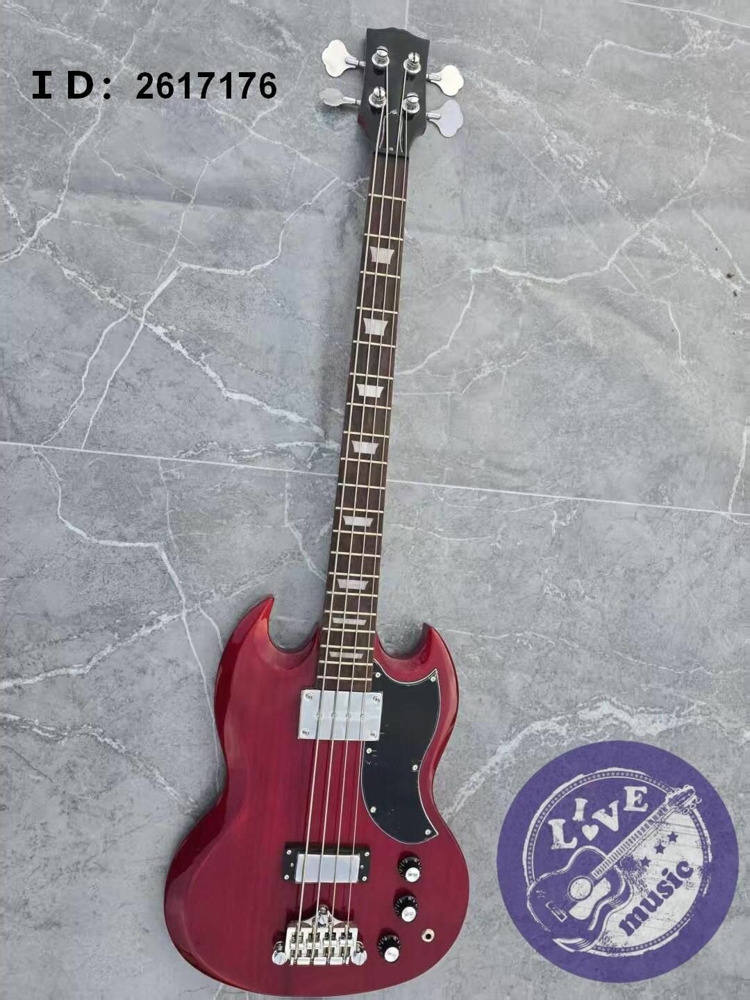 Электрогитара бас SG, 4-струнная, произведена в Китае