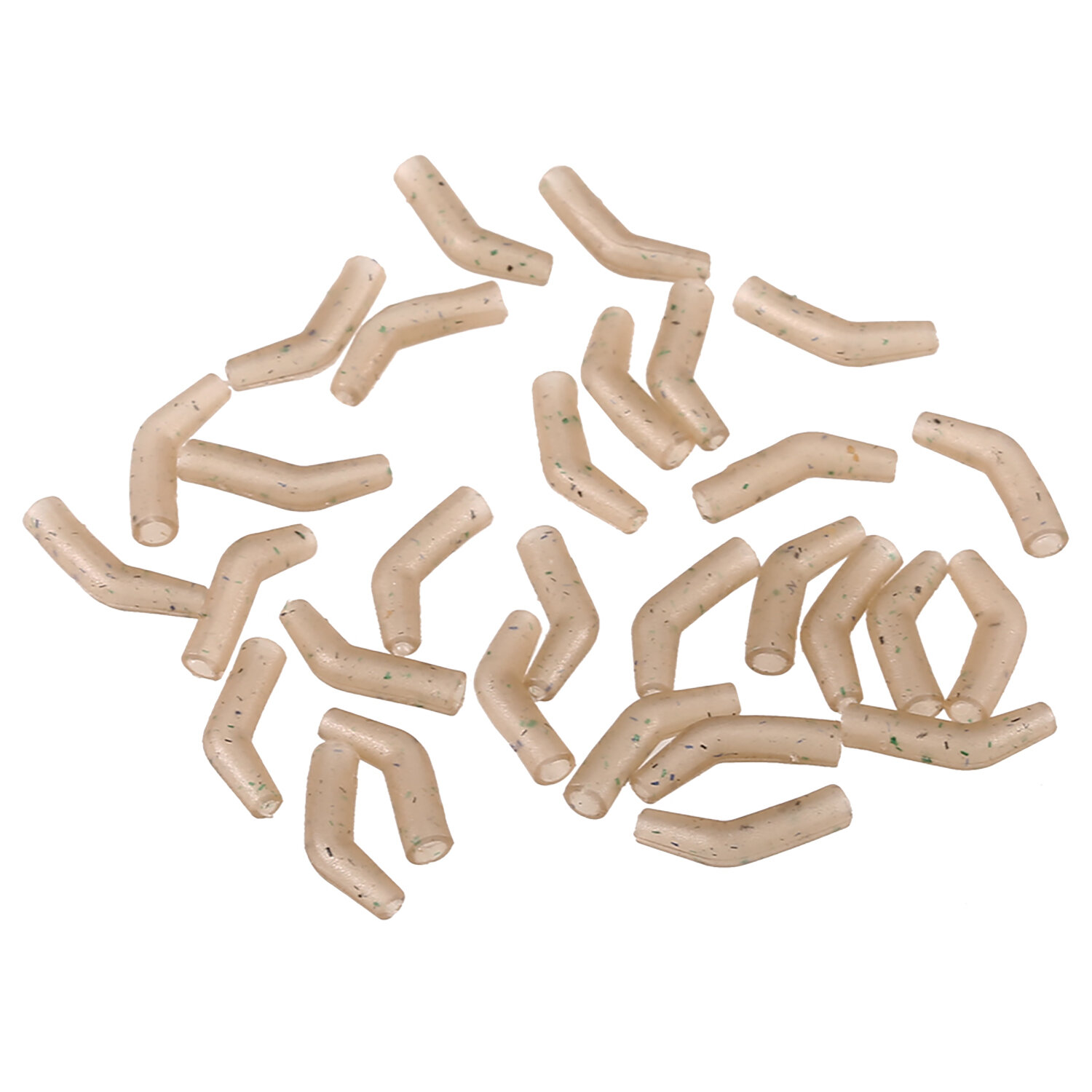 30 шт. Выравниватель лески Антизапутывающиеся гильзы для крючков Изогнутый выравниватель крючка Аксессуар для волосяной оснастки карповой ловли