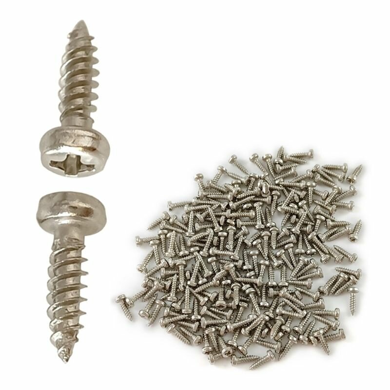 1 комплект из 100 шт, шурупы для крепления струн электрогитары-серебристый