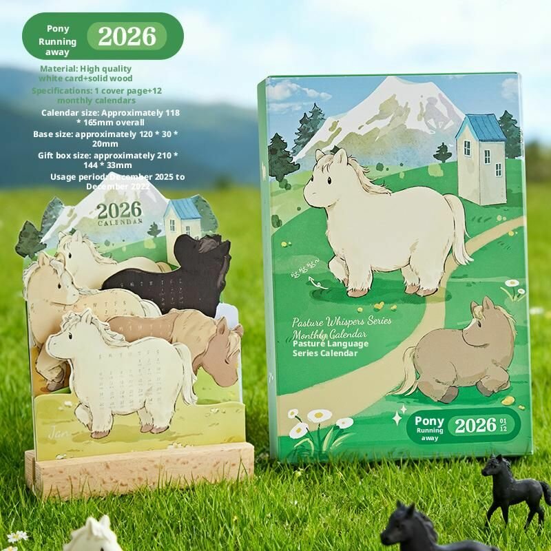 Календарь на 2026 год с милыми 3D-иллюстрациями кошек.