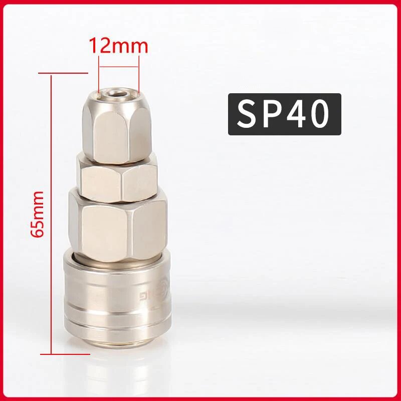 Самоблокирующийся быстроразъемный штуцер для воздушного компрессора SM/PP/SP