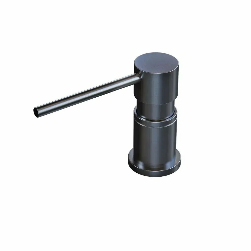 Дозатор для мыла OPHIROC BX02, встраиваемый, серый, хром, 7 см