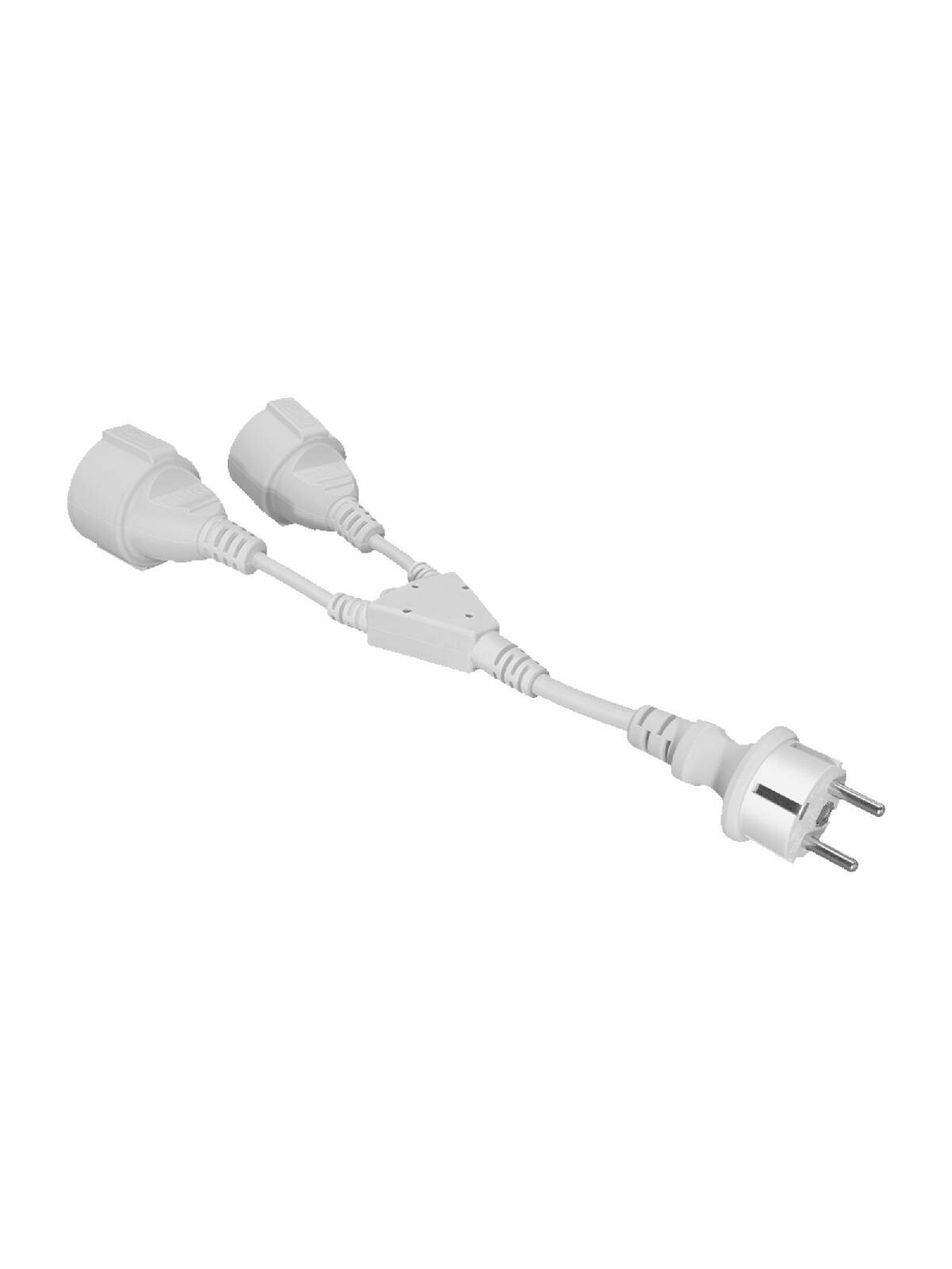 16A Кабель-разветвитель питания 4,8 мм, европейский разъем 30 см, дизайн