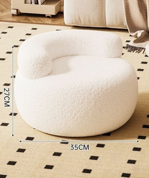 Овечья шершавая круглая скамейка