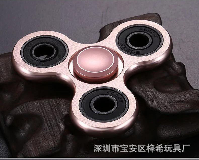 Кончик пальца гироскопа алюминиевый спираль большой тройной вращающийся металлический палец спиральный игрушка для