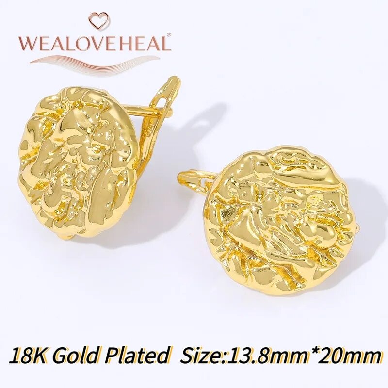 WEALOVEHEAL серьги-швензы 18K Gold Plated, 2 шт