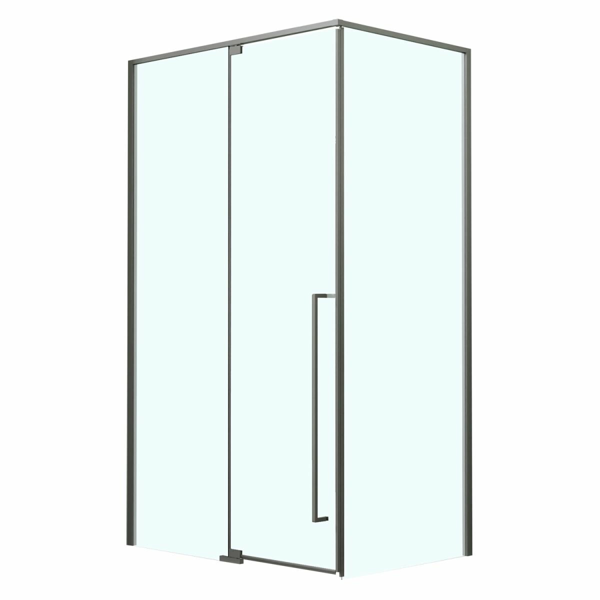 Душевое ограждение без поддона графит Azario Male SQR 120х90х195 AZ-J50-12090-MGR-CL