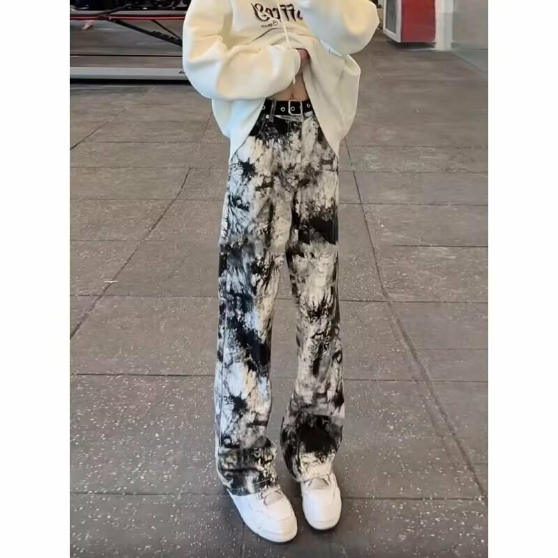 Тренд RONG CH Женские Джинсы Кроп Вайб Многокарманные Лето Слим Деним, Размер_L