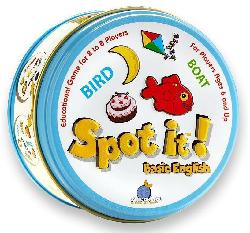 Карточная игра на английском языке Spot It Game, Dobble, — это семейная карточная игра для поиска отличий.