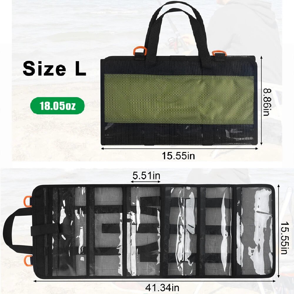 Easy catch Сумка для приманок 6-карманная водонепроницаемая Size L