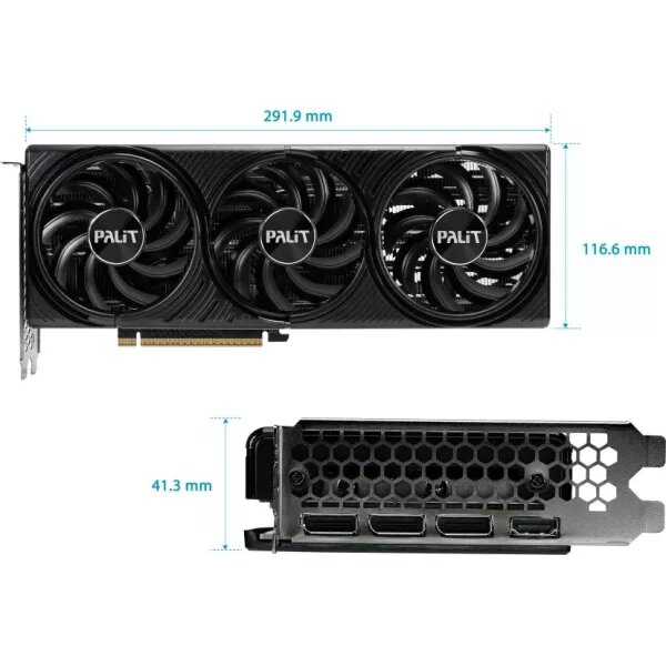 Видеокарта Palit PCI-E 5.0 PA-RTX5070 Infinity 3 OC NVIDIA GeForce RTX 5070 12Gb 192bit GDDR7 2325/28000 HDMIx1 DPx3 HDCP Ret
