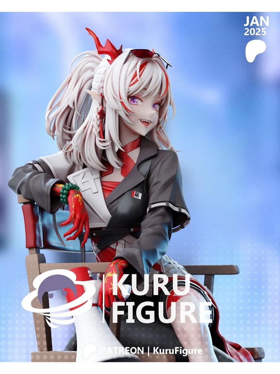 Коллекционная фигурка Arknights - Nian под покраску 20 см