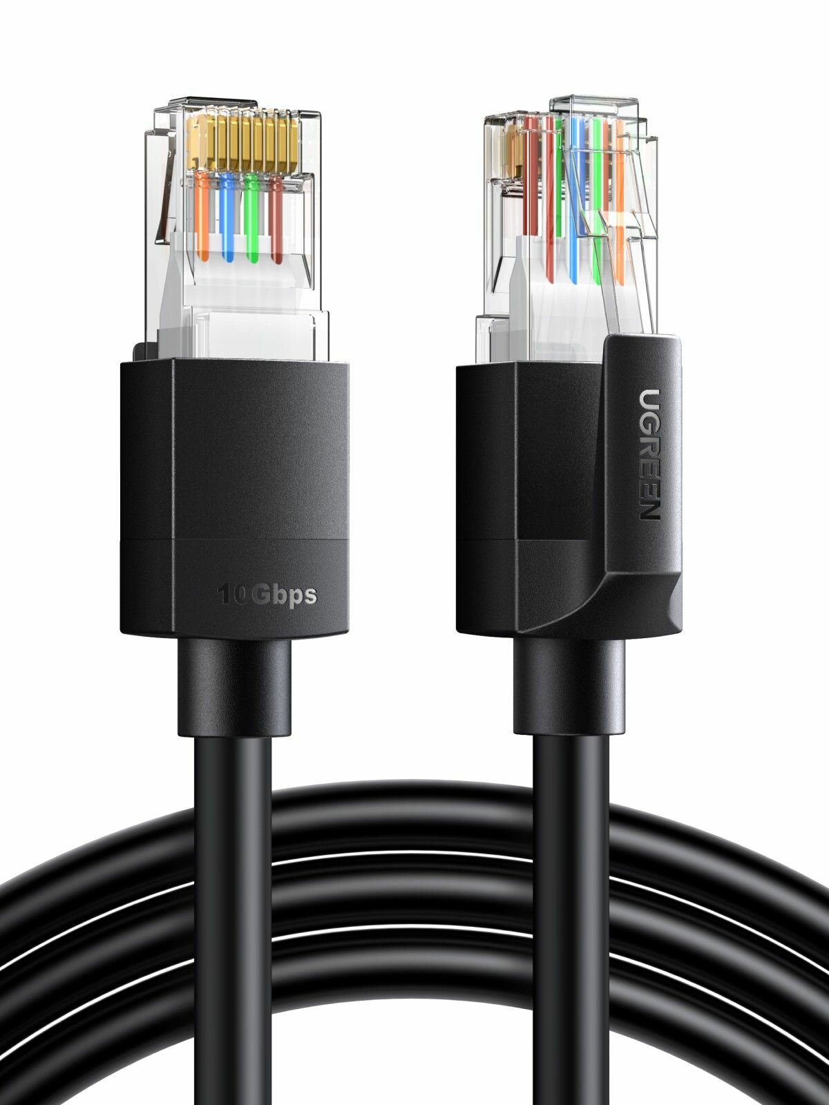 Кабель сетевой UGREEN NW316 (55169) Cat6 F/UTP Ethernet Cable. Длина: 0,5м. Цвет: черный