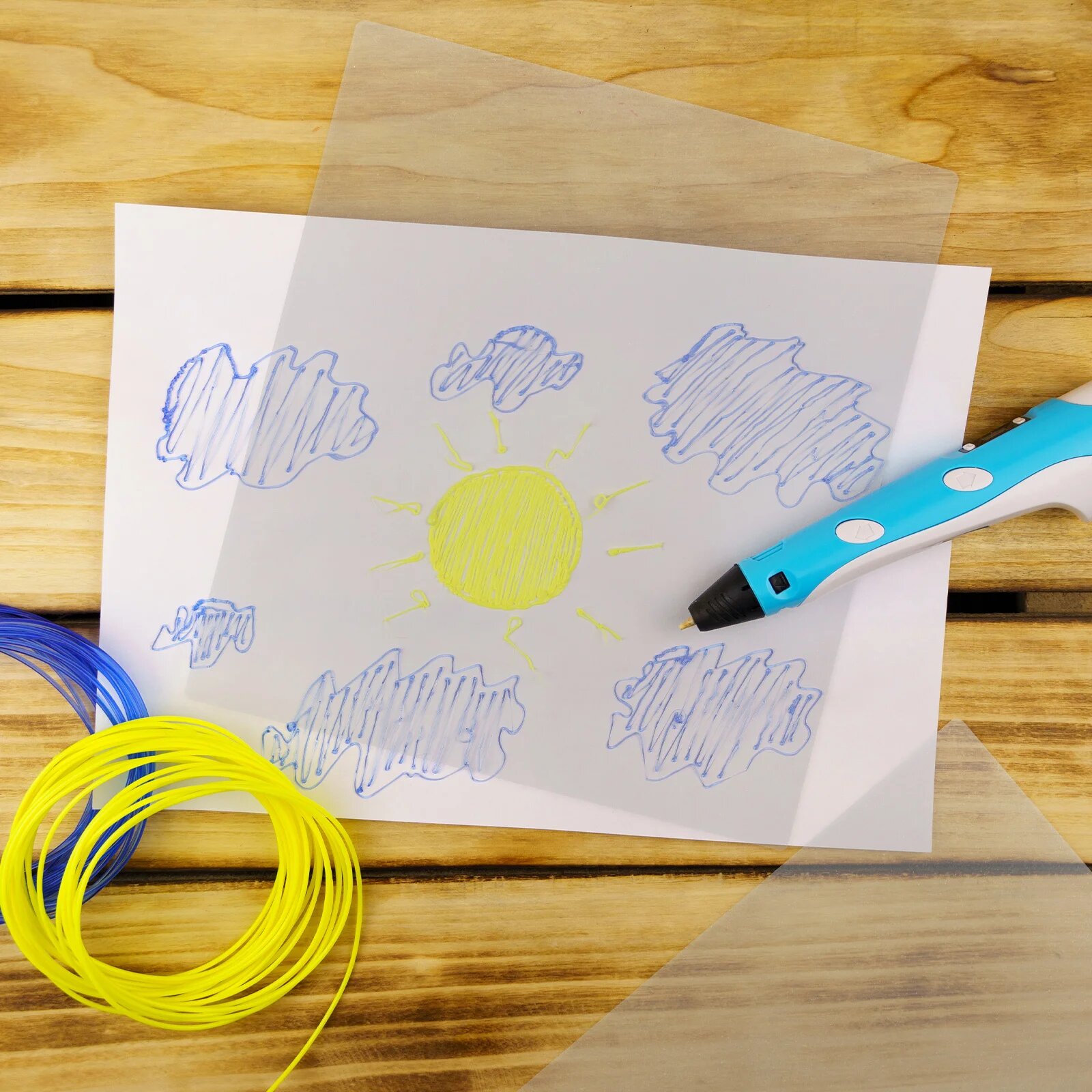 Foxnovo прозрачный коврик для 3D ручки 10 шт.