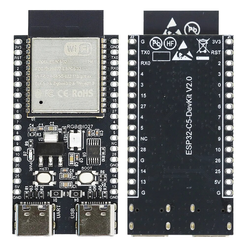 ESP32C5 плата разработки Wi-Fi 2.4G/5GHz, Flash 4MB, CH340 — фото 1