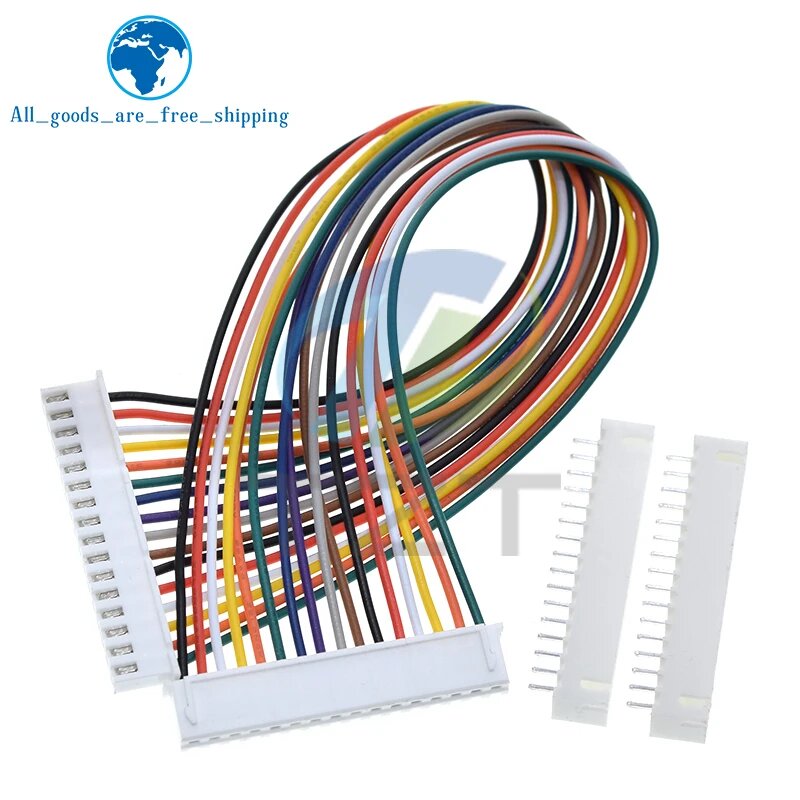 Разъем JST XH2.54 16pin 20см 26AWG, 1pcs