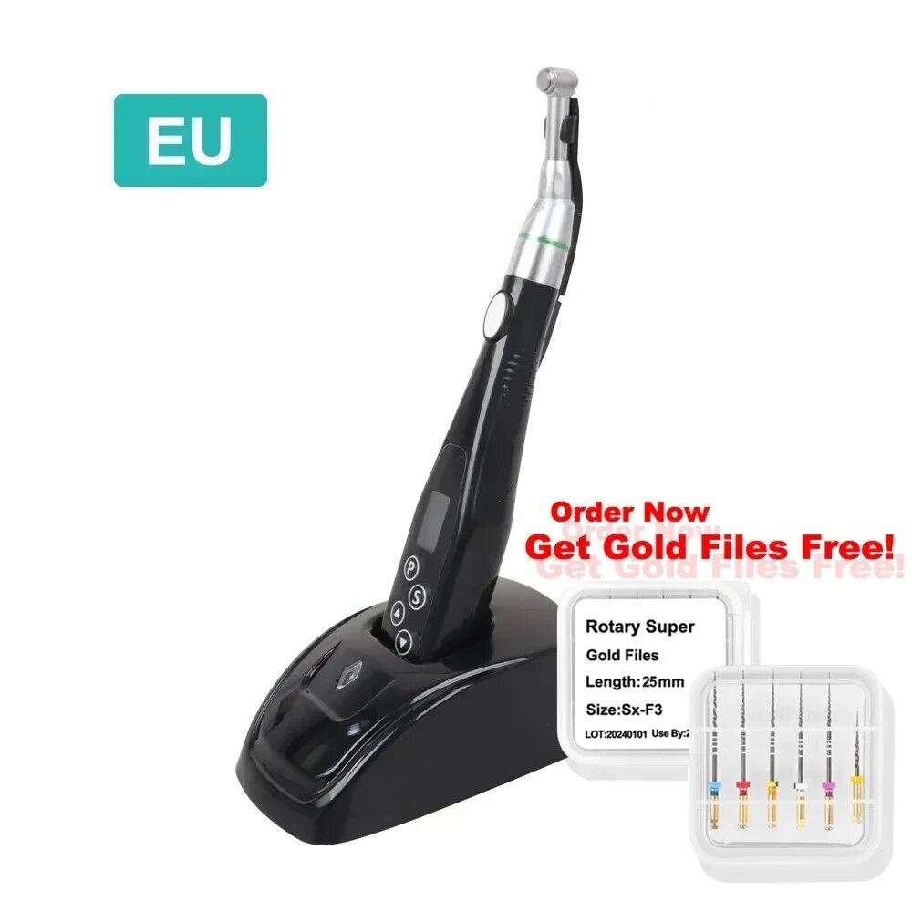 SYJH Беспроводной эндомотор для лечения корневых каналов 16:1 Black EU Plug
