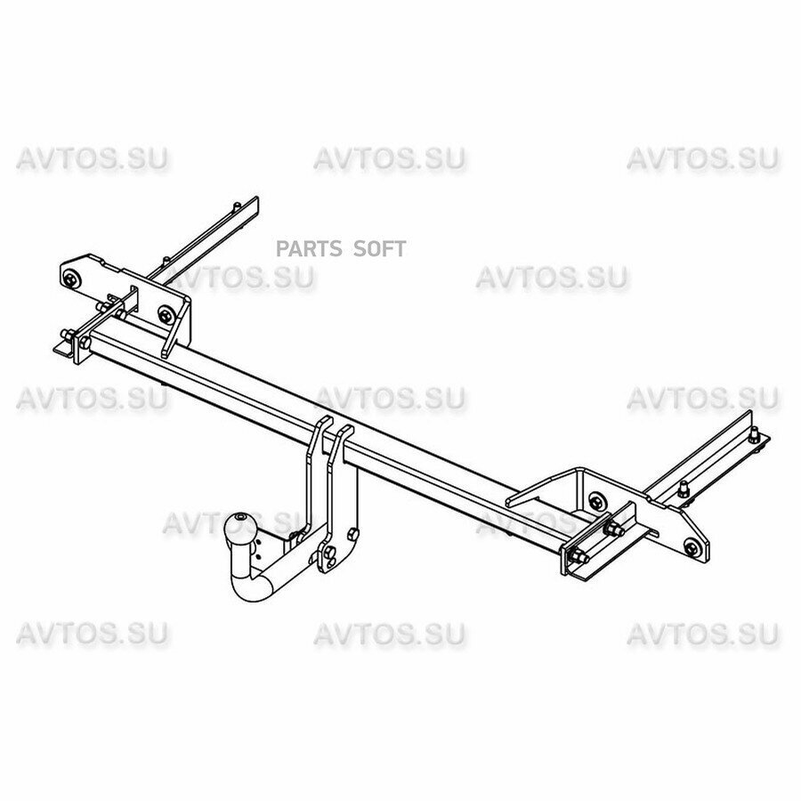 Фаркоп от официального дистрибьютора, AVTOS, артикул OP07