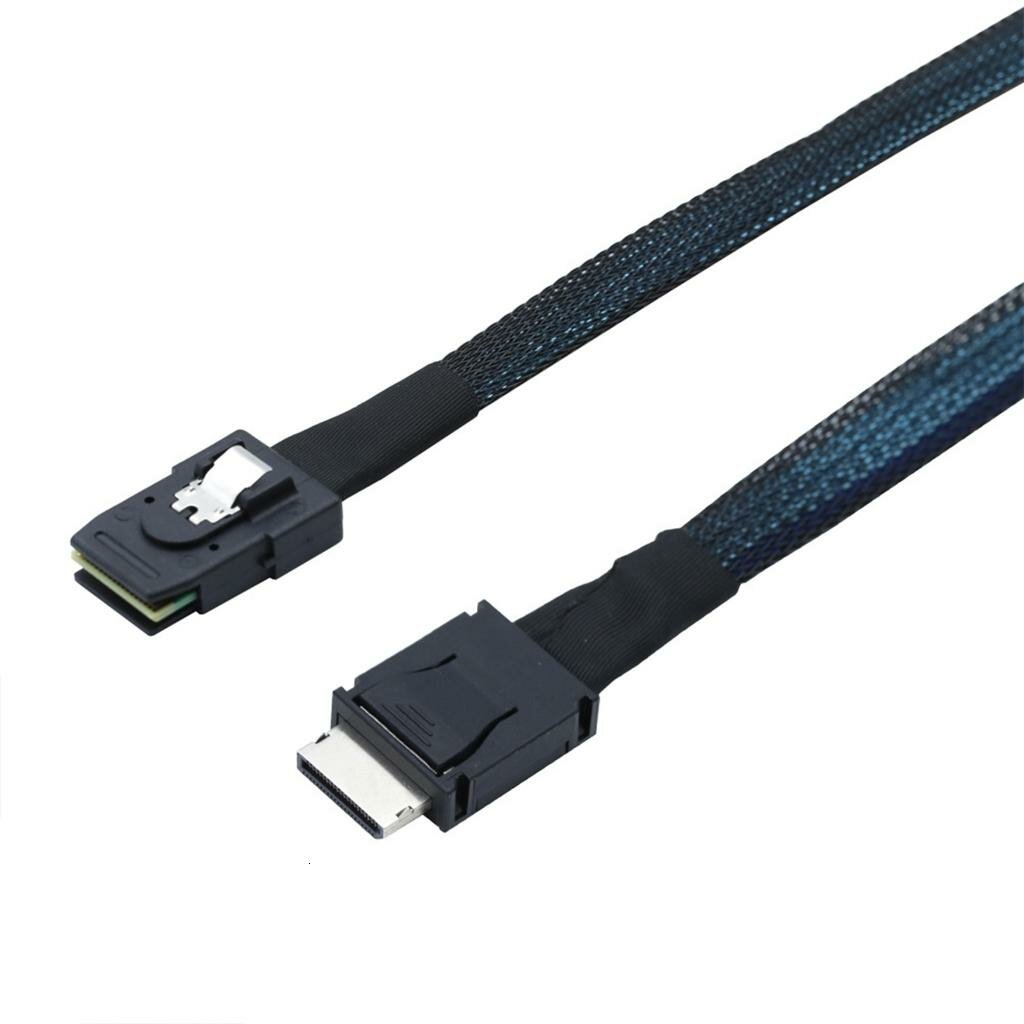 Кабель PCIe SFF-8611 4I Male-Male, 0.5m