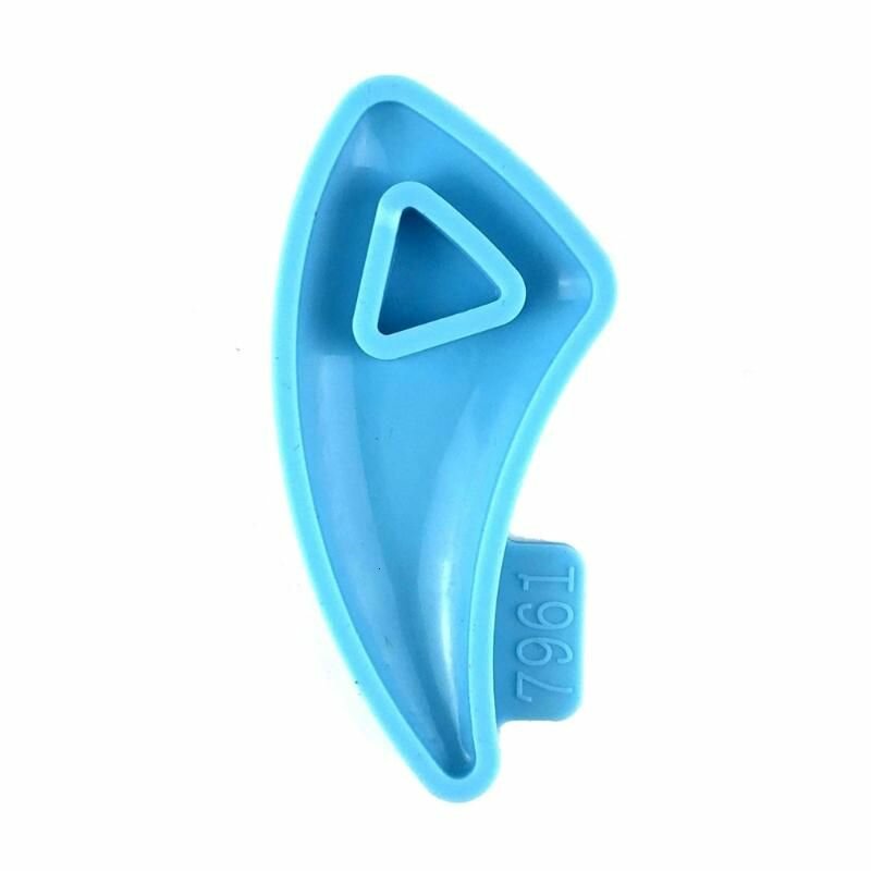 Силиконовая форма для изготовления кулонов, зуб волка для DIY украшений, Синий