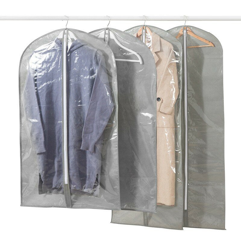 Одежда пылезащитный чехол подвесная Сумка Одежда пылезащитный костюм подвесной длинный пуховик для хранения бытовой