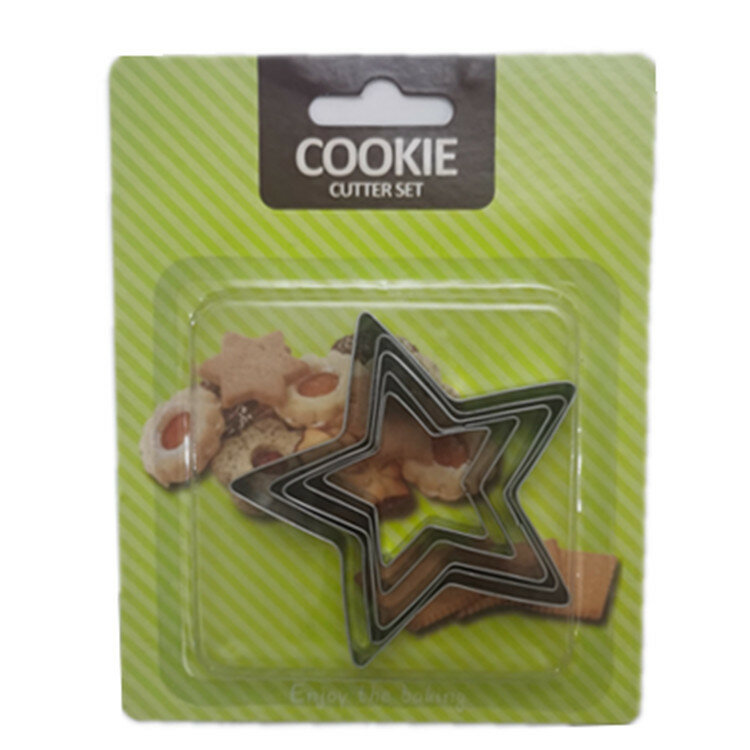 Набор из 5 звездообразных кулинарных форм, нержавеющие инструменты для креативной выпечки десертов