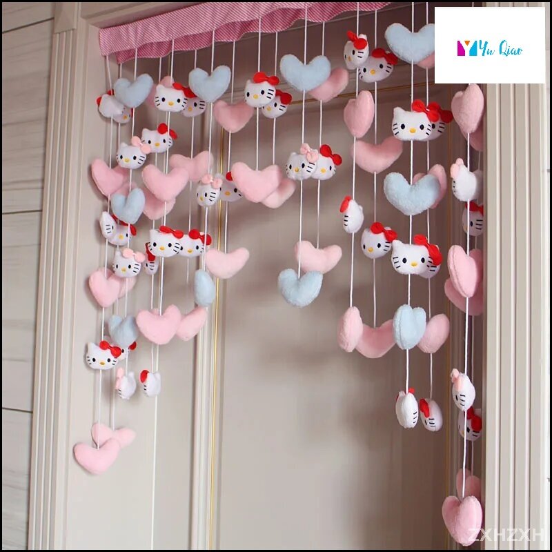 Эксклюзивная занавеска MINISO 90x85 см с My Melody и Kuromi представлена в розовом цвете
