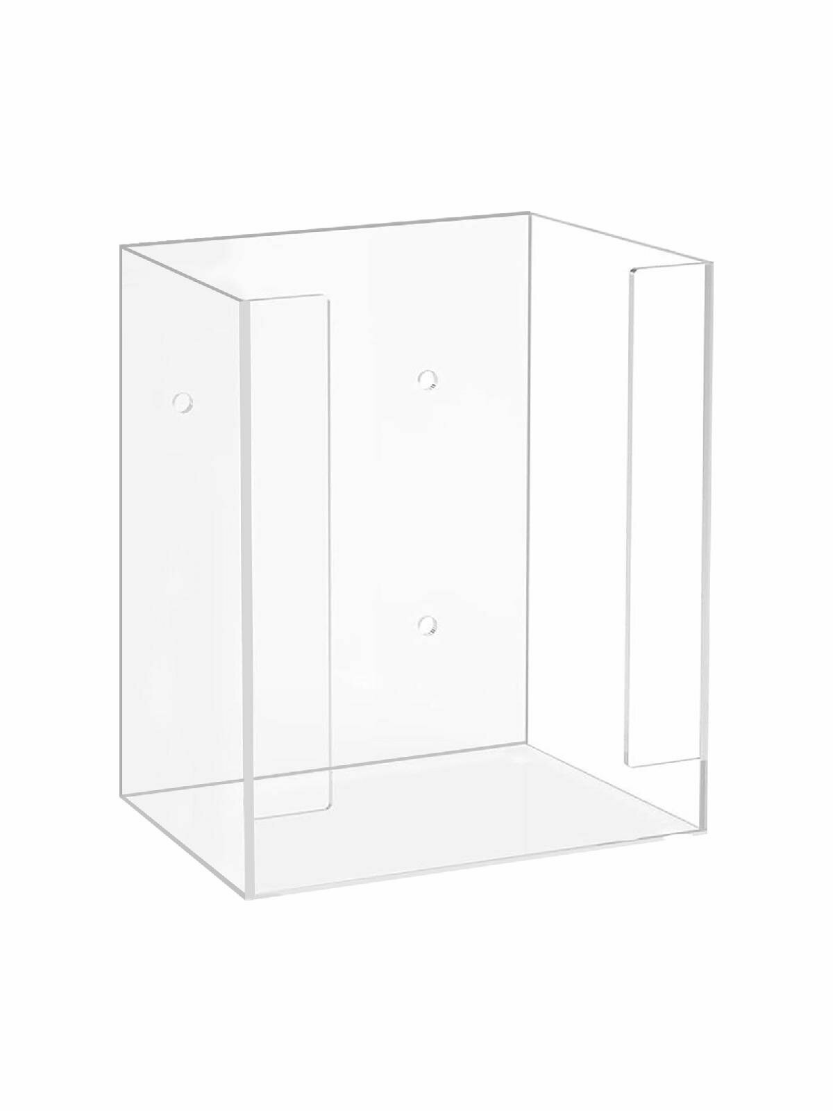 Прочная акриловая подставка для перчаток, настенный дозатор одноразовых перчаток для дома