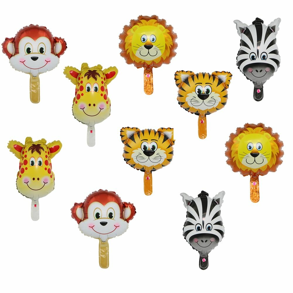 Воздушный шар с головой животного из мультфильма для детей