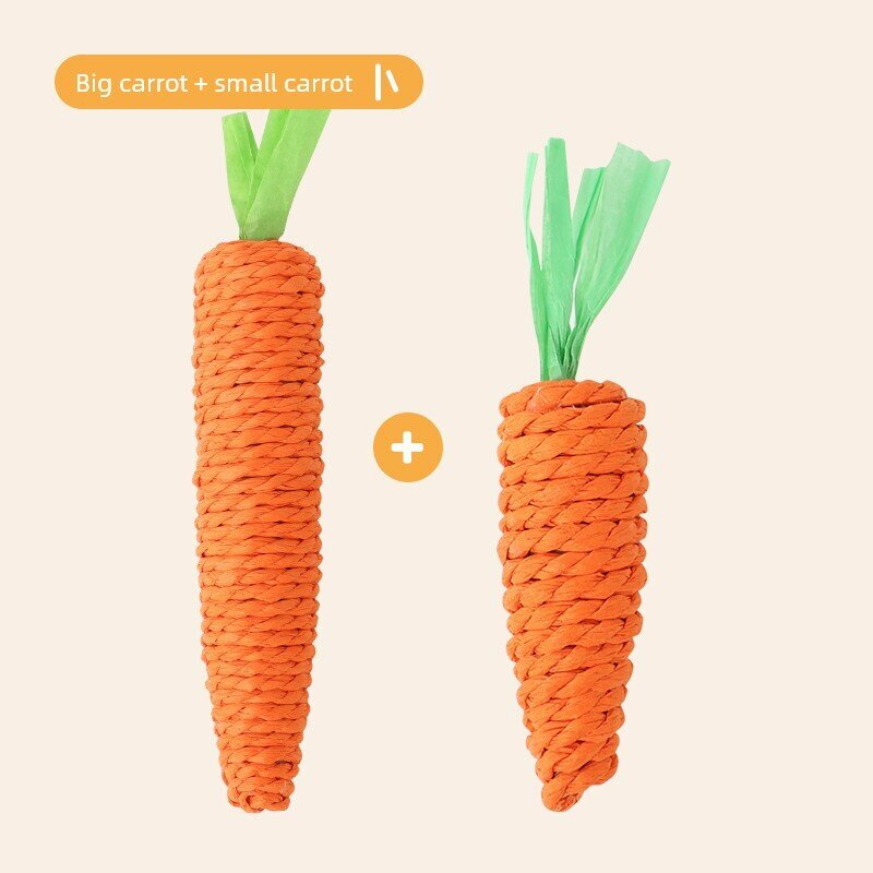 Игрушка для кошек: милая морковка для самостоятельных игр, снятия скуки, прочная, устойчивая к жеванию, для чистки