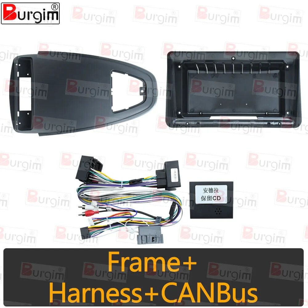 Рамка автомобильного радио Fascias для Opel Corsa D Vauxhall Corsa D 2007-2012 9-дюймовый 2DIN стерео панель жгут проводов Canbus Box силовой кабель Frame cable canbus