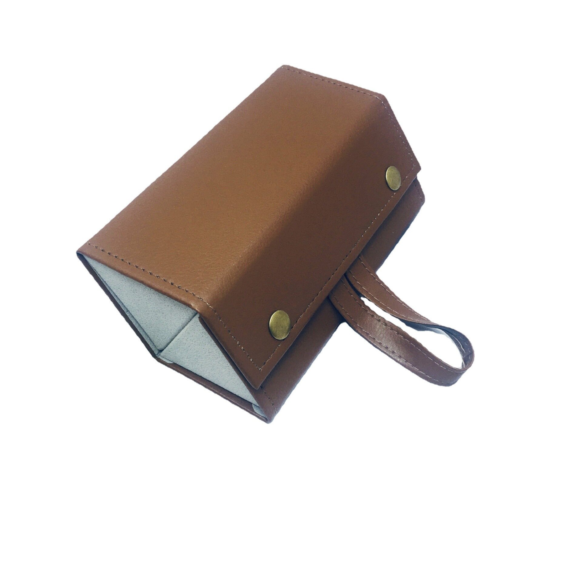 Коробка для хранения очков многофункциональная складная, многосекционная подарочная кожаная коробка, футляр для очков, сумка для очков, ручная работа, черный, внутреннее серое, на 6 пар