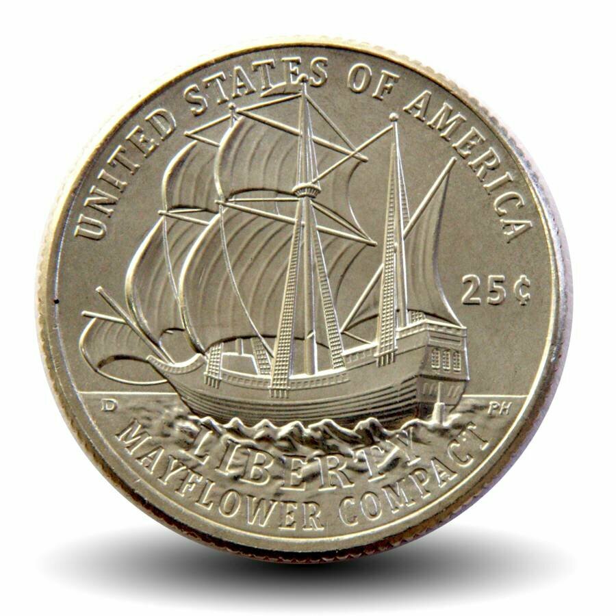 25 центов США 2026 года - "250 лет независимости - Мэйфлауэр"