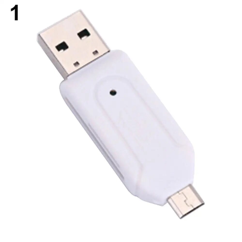SANWOOD 2 в 1 USB OTG кардридер Micro USB White