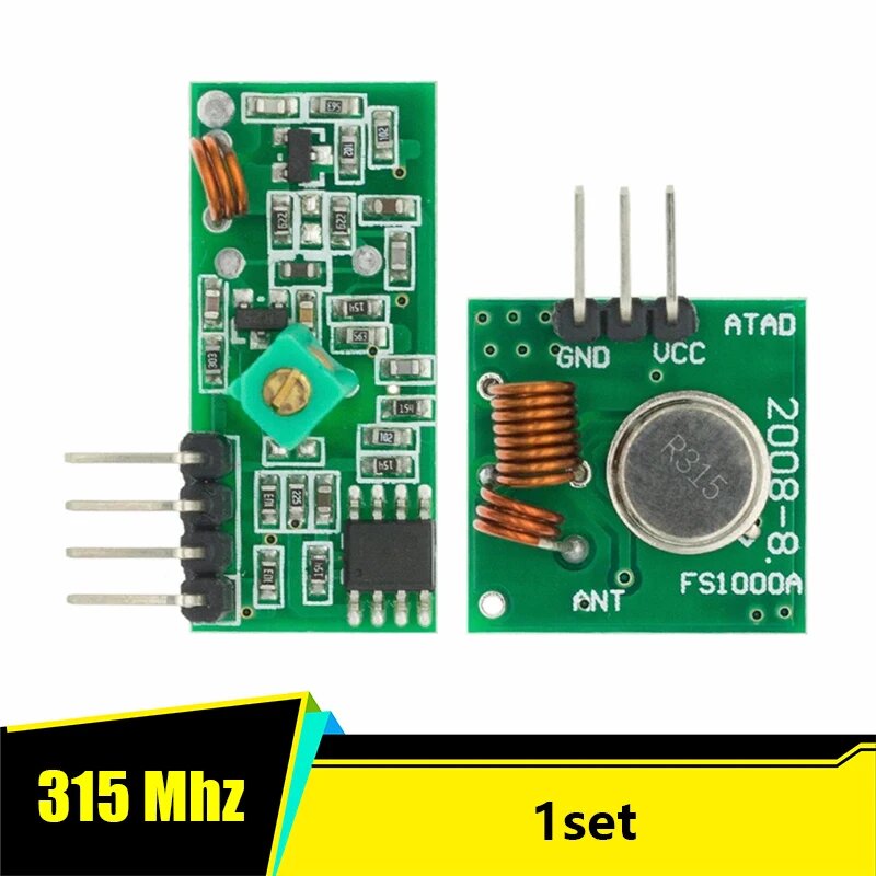 Комплект радиочастотного передатчика и приемника 433 МГц для ARM/MCU WL DIY 315 МГц/433 МГц, беспроводной пульт дистанционного управления для Arduino Diy Kit 315MHz